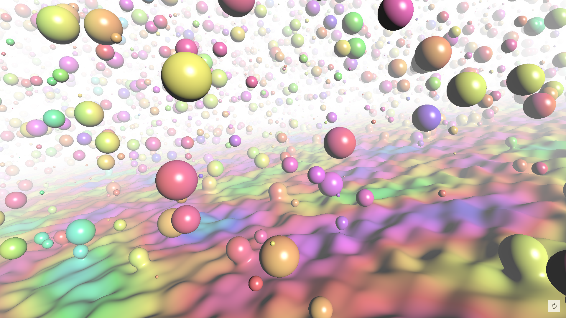 Floating Colorful Spheres