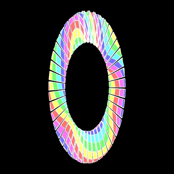 Colorful zero.