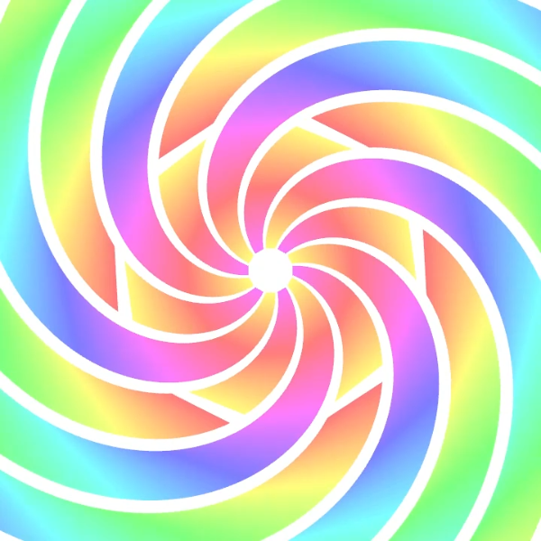 color vortex. Draw by openFrameworks