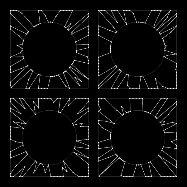 Mix of circle and square.