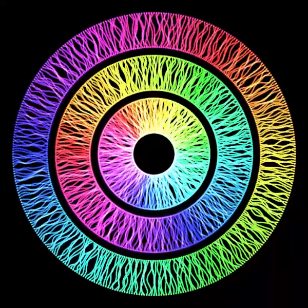 Connect circles of 3 layer.