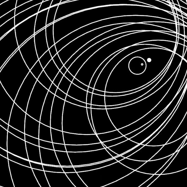radius = map(distance, 0, 30, size, 0)