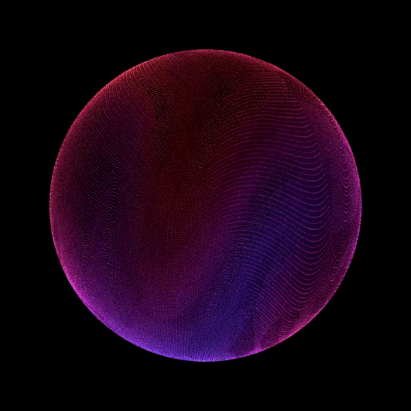 Vertices on sphere.