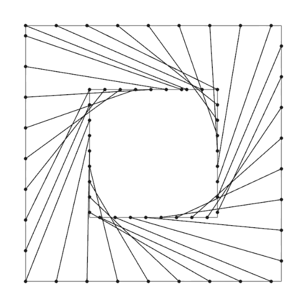 Connective square to square.